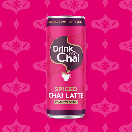 Drink Me Chai Spiced Chai Latte Ready-To-Drink 250ml (Pack of 12) Chai ...